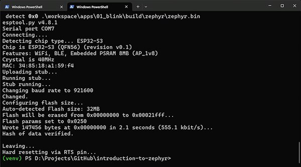 Intro to Zephyr Part 1: Getting Started Installation & Blink
